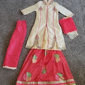 Salwar Kameez | Other | Kids Lengha Lenga Lehnga Lehenga Size 22 | Poshmark